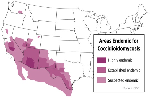 Coccidioidomycosis Map