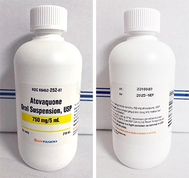 Atovaquone Oral Suspension Recalled Due to Bacterial Contamination